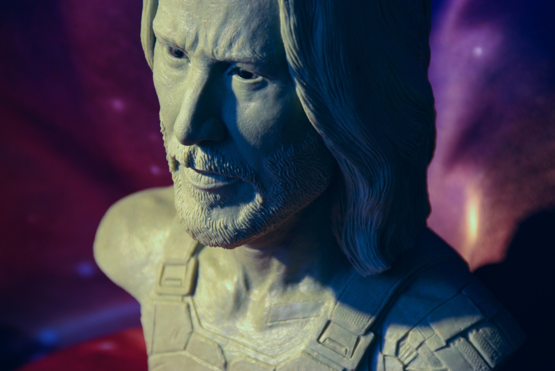 ArtStation - Johnny Silverhand (Keanu Reeves) bust sculpture