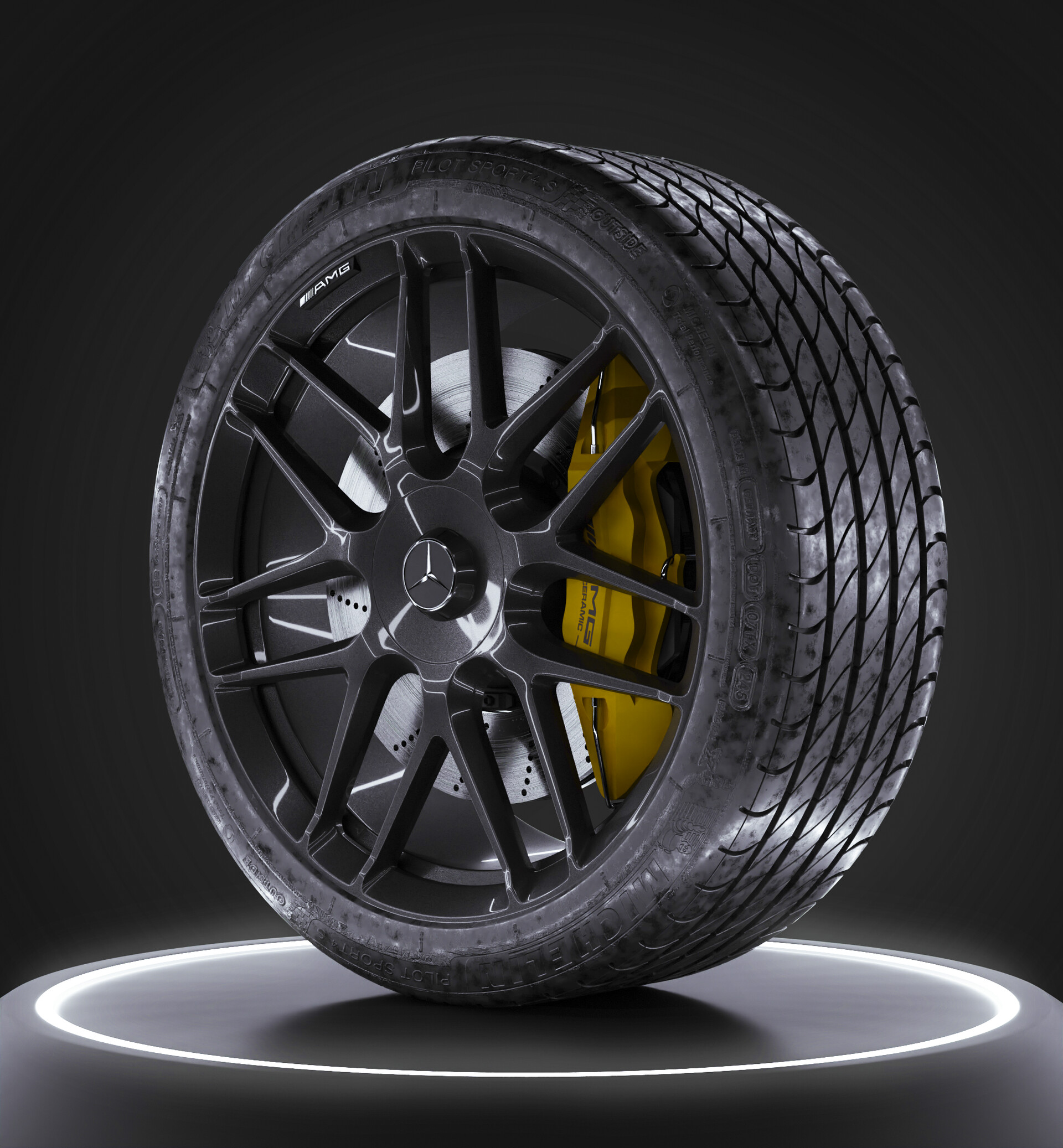 ArtStation - Mercedes wheel