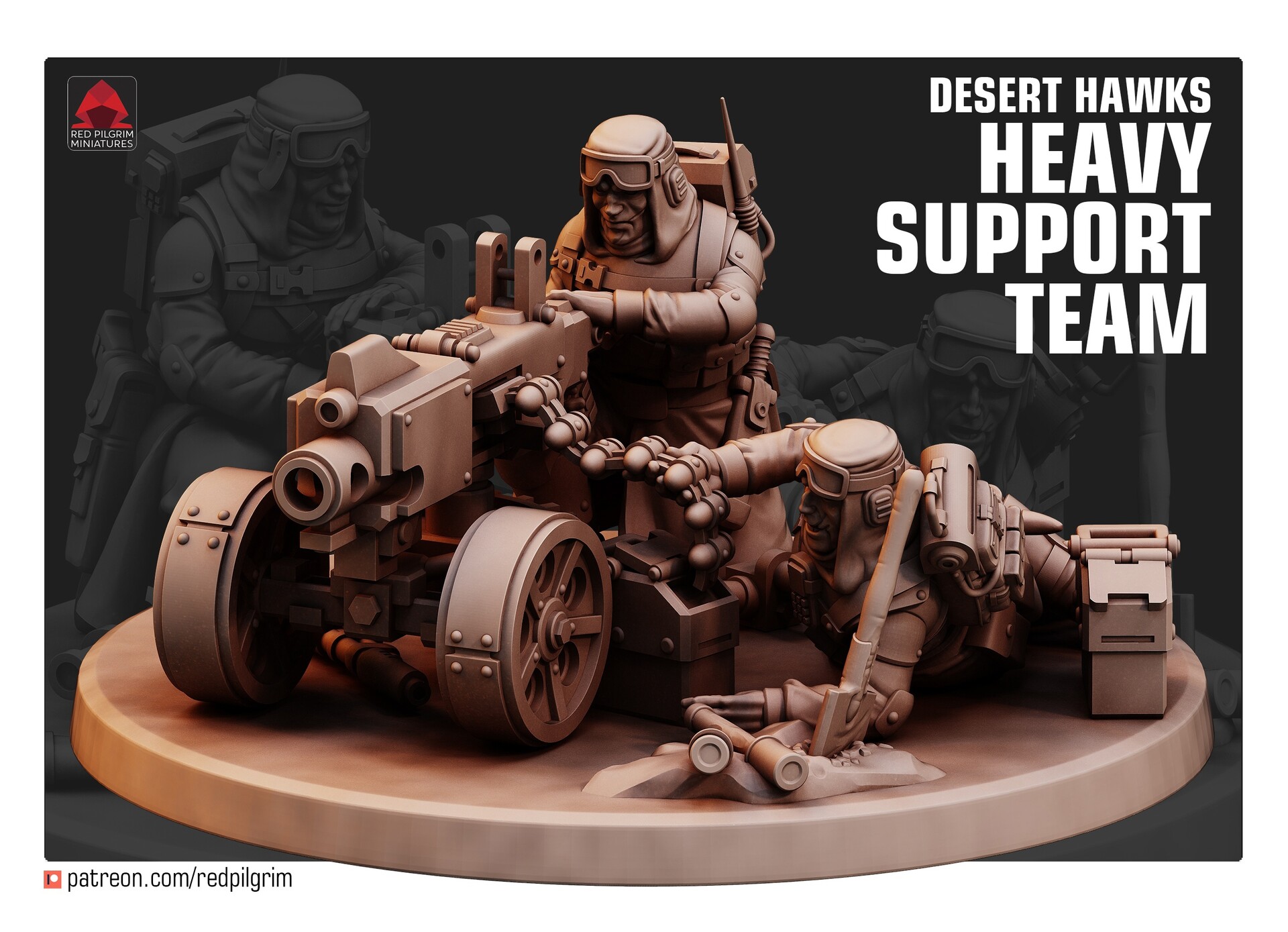 ArtStation - Desert Hawks Heavy Support Team