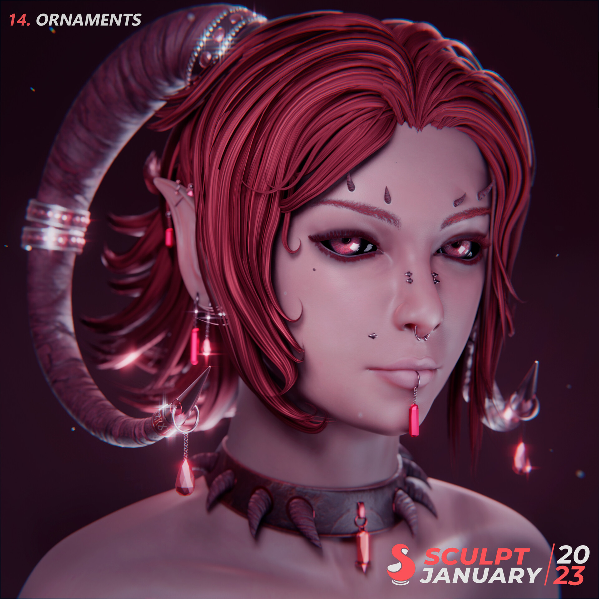 ArtStation - Day: 14 Ornaments 😈💎