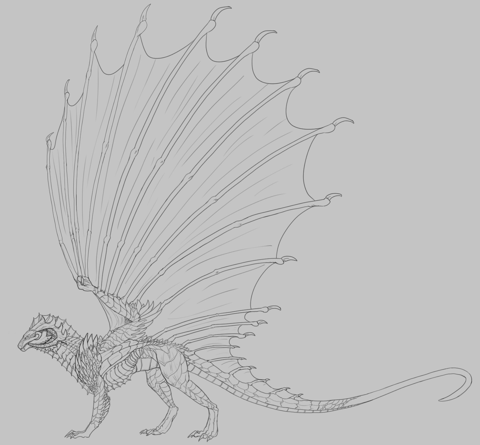 demon dragon coloring pages