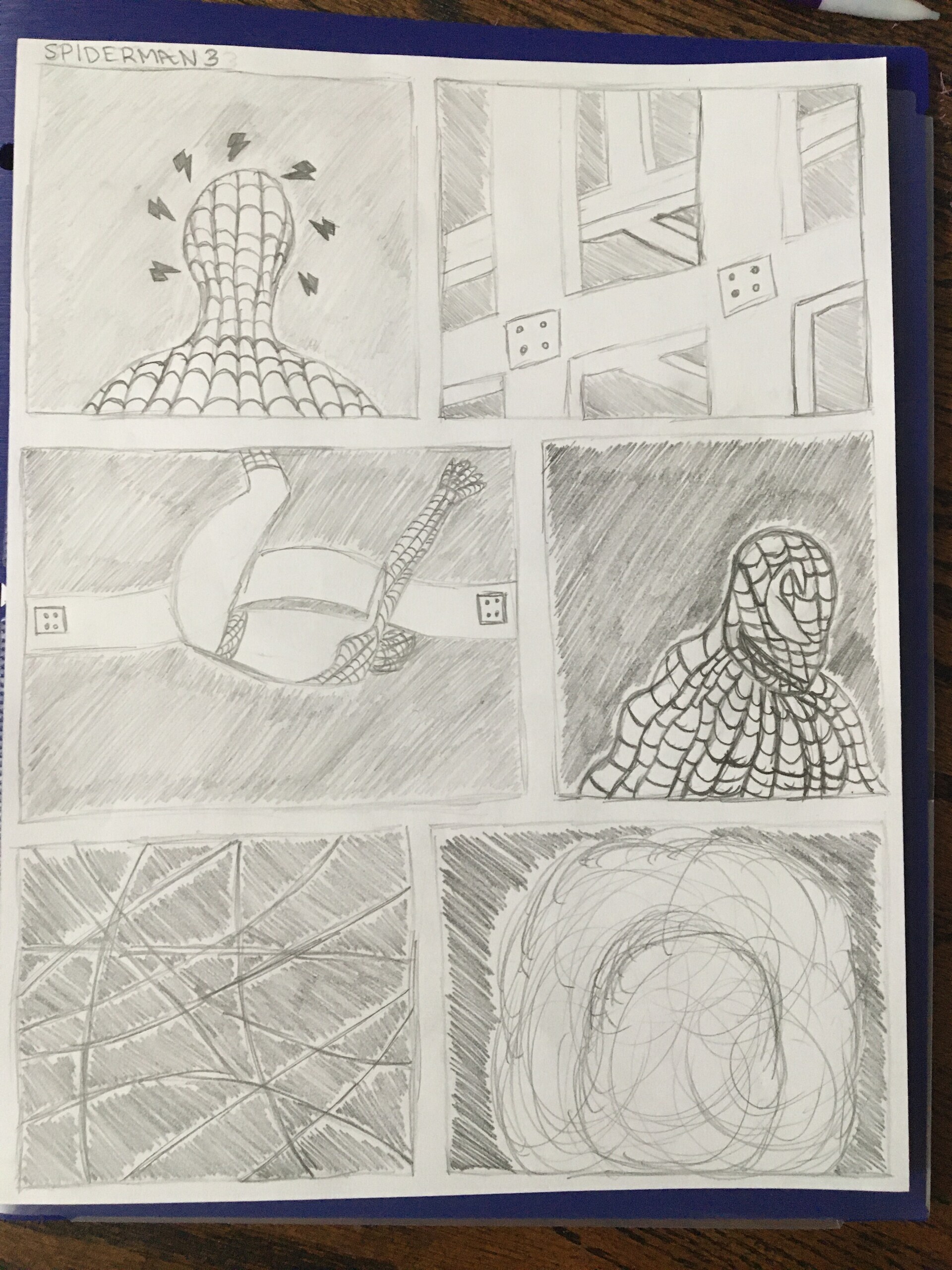 ArtStation - Spider-Man 3 scene storyboard