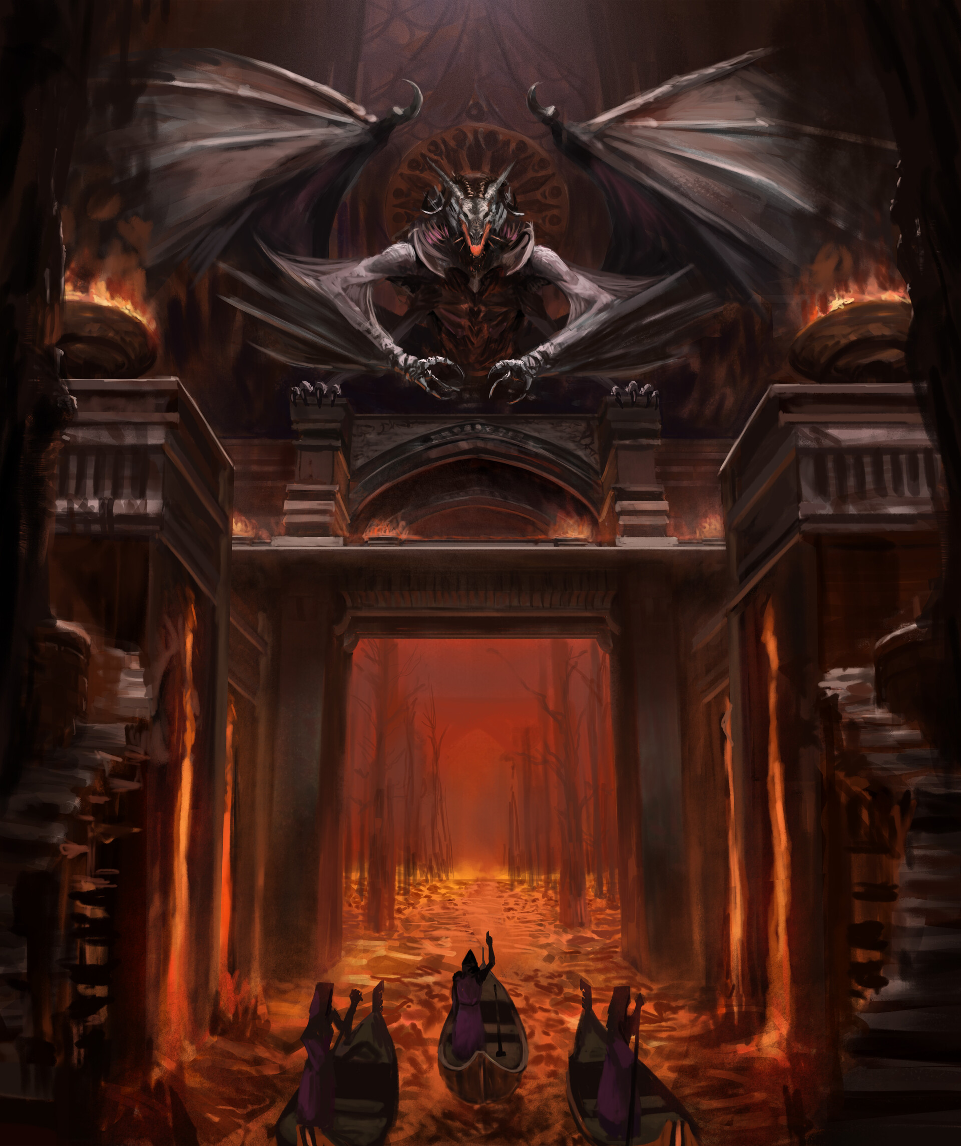 Gatekeeper of Styx, Tenzin Rangdol : r/ImaginaryHellscapes