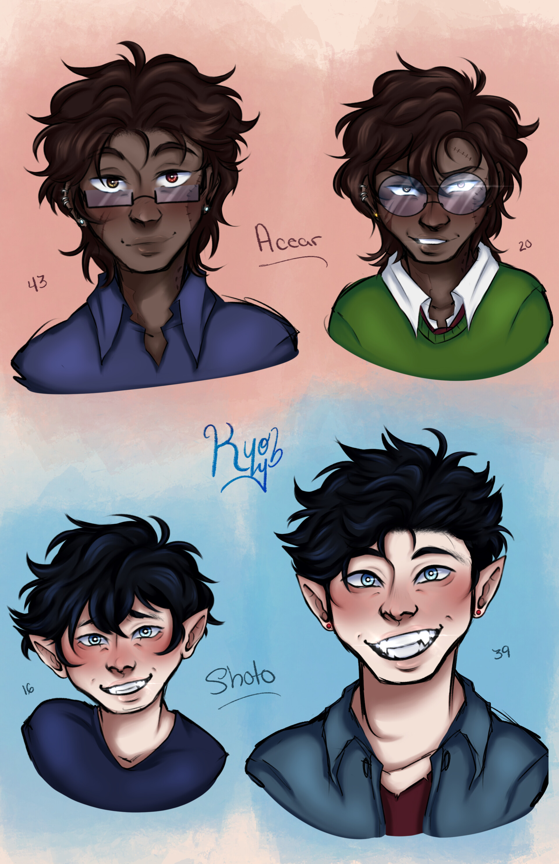 ArtStation - Reference sheet - ocs