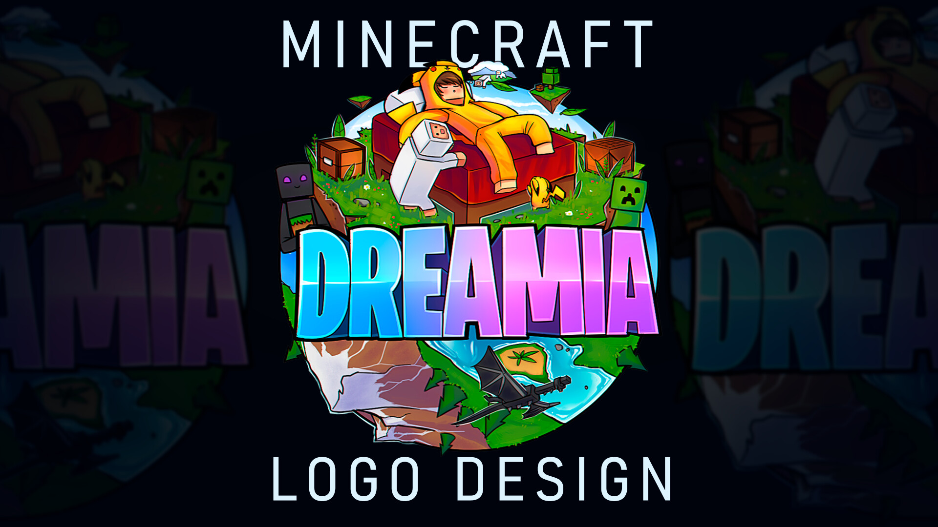 ArtStation - Minecraft Logo - Dreamia [ Commission ]