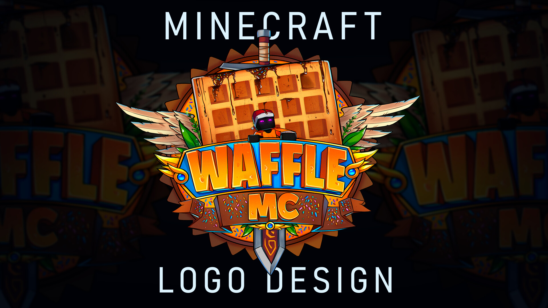 ArtStation - Minecraft Logo - WaffleMC [ Commission ]