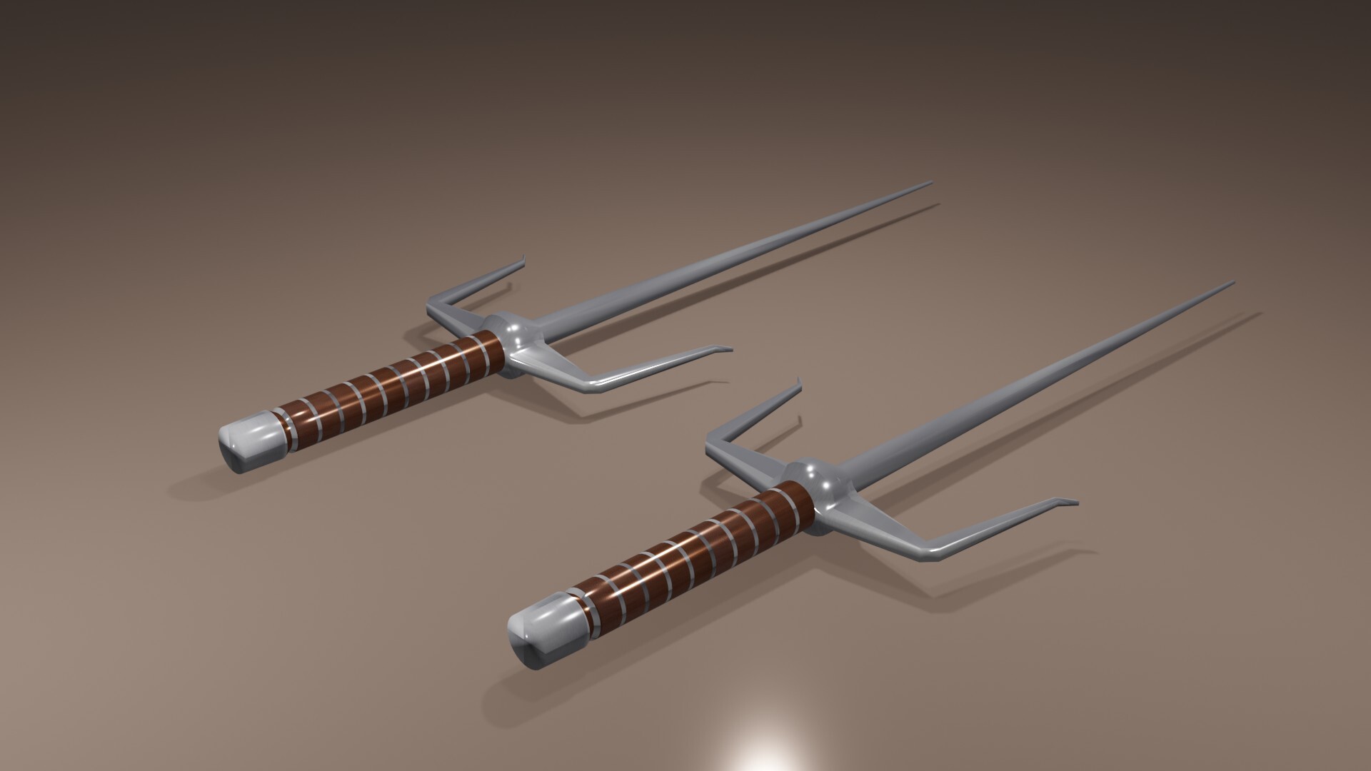 ArtStation - 3D Sai weapon