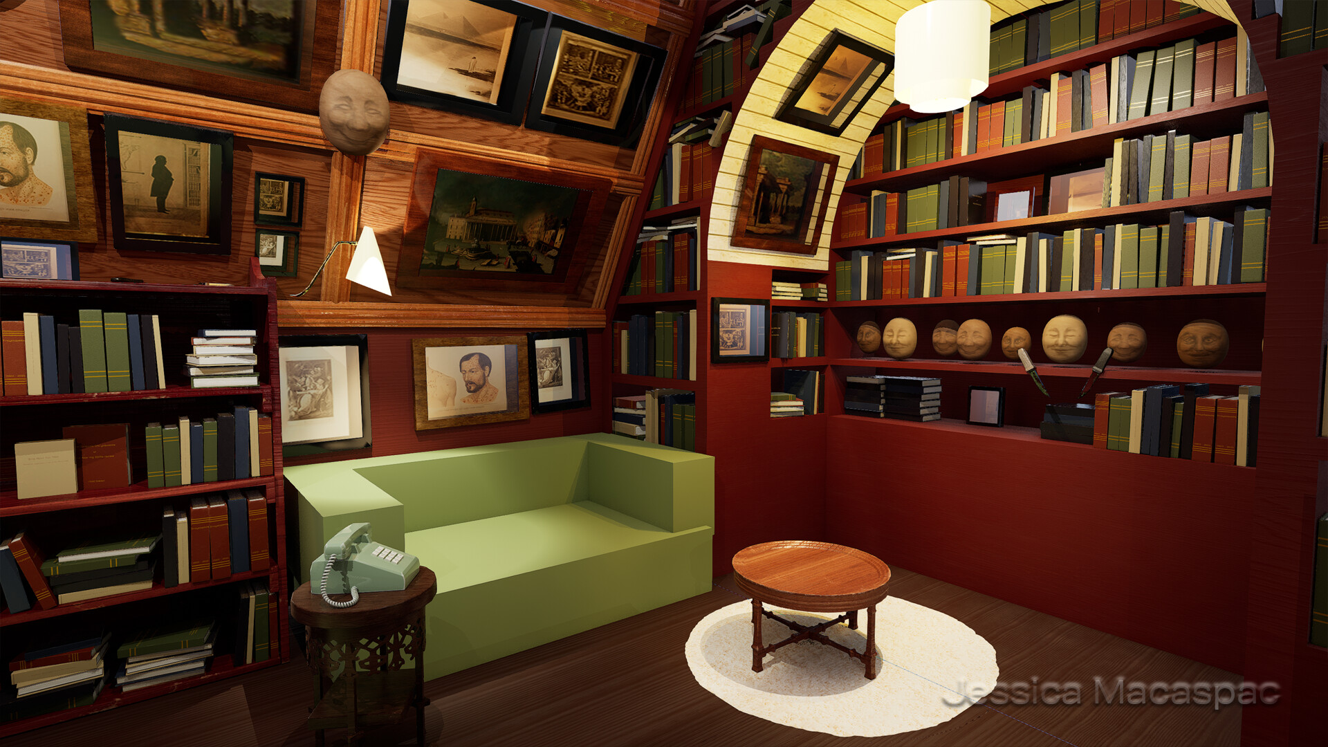 ArtStation - Attic Study - Virtual Environment