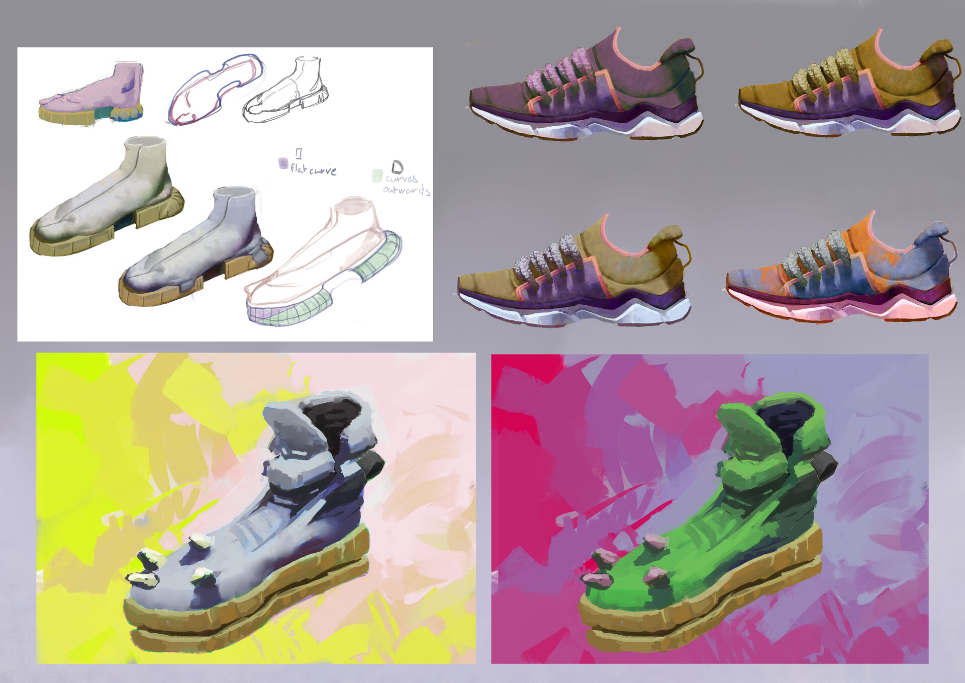 ArtStation - Shoes I made will learning at the Bitis factory