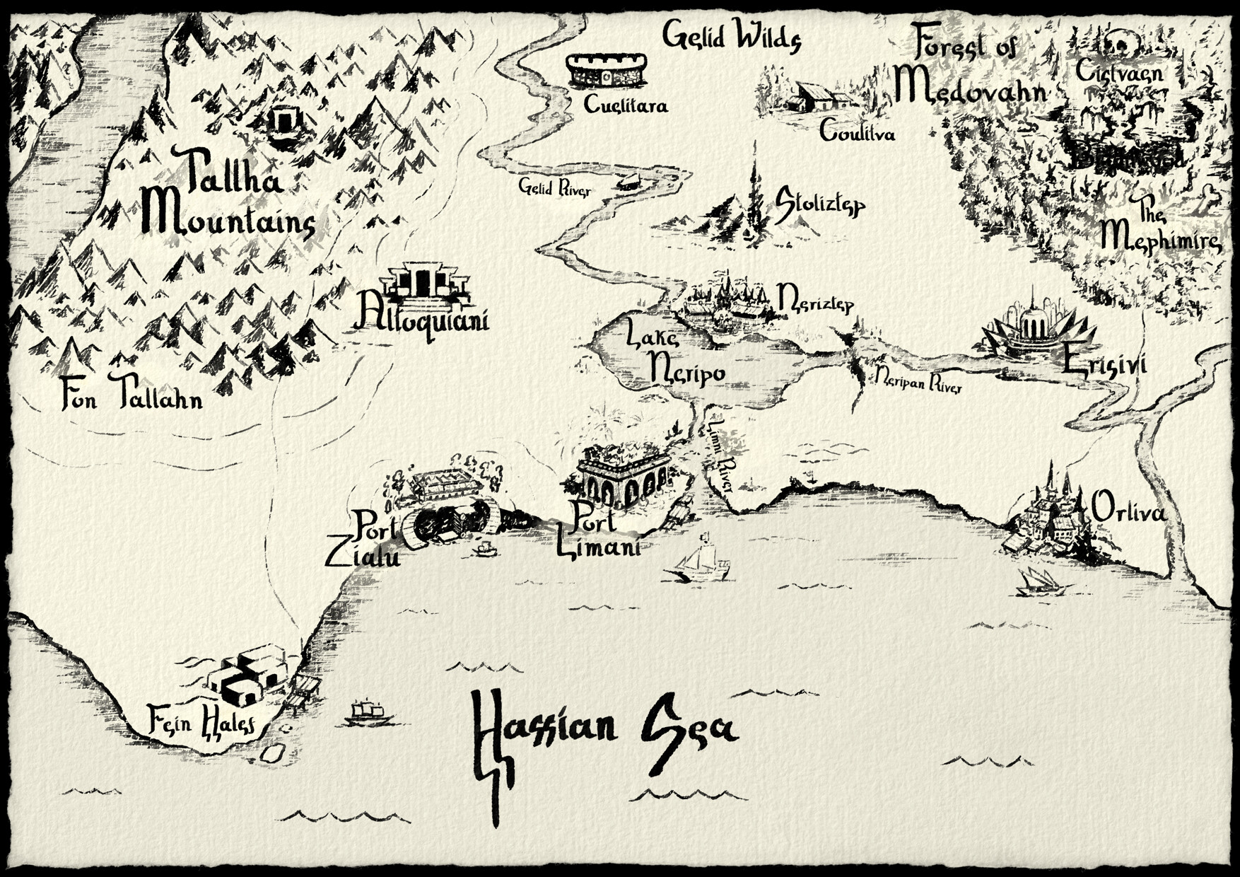 ArtStation - Commission - Map of Zielvo