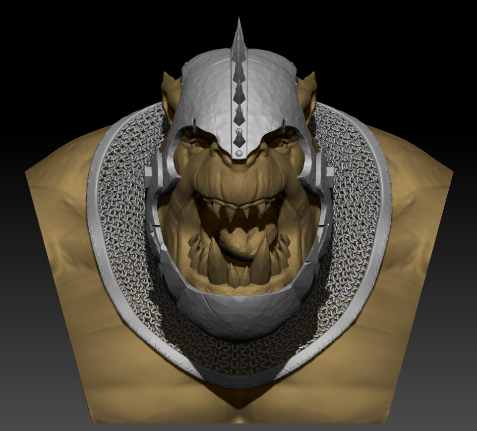 ArtStation - Ogre helmet