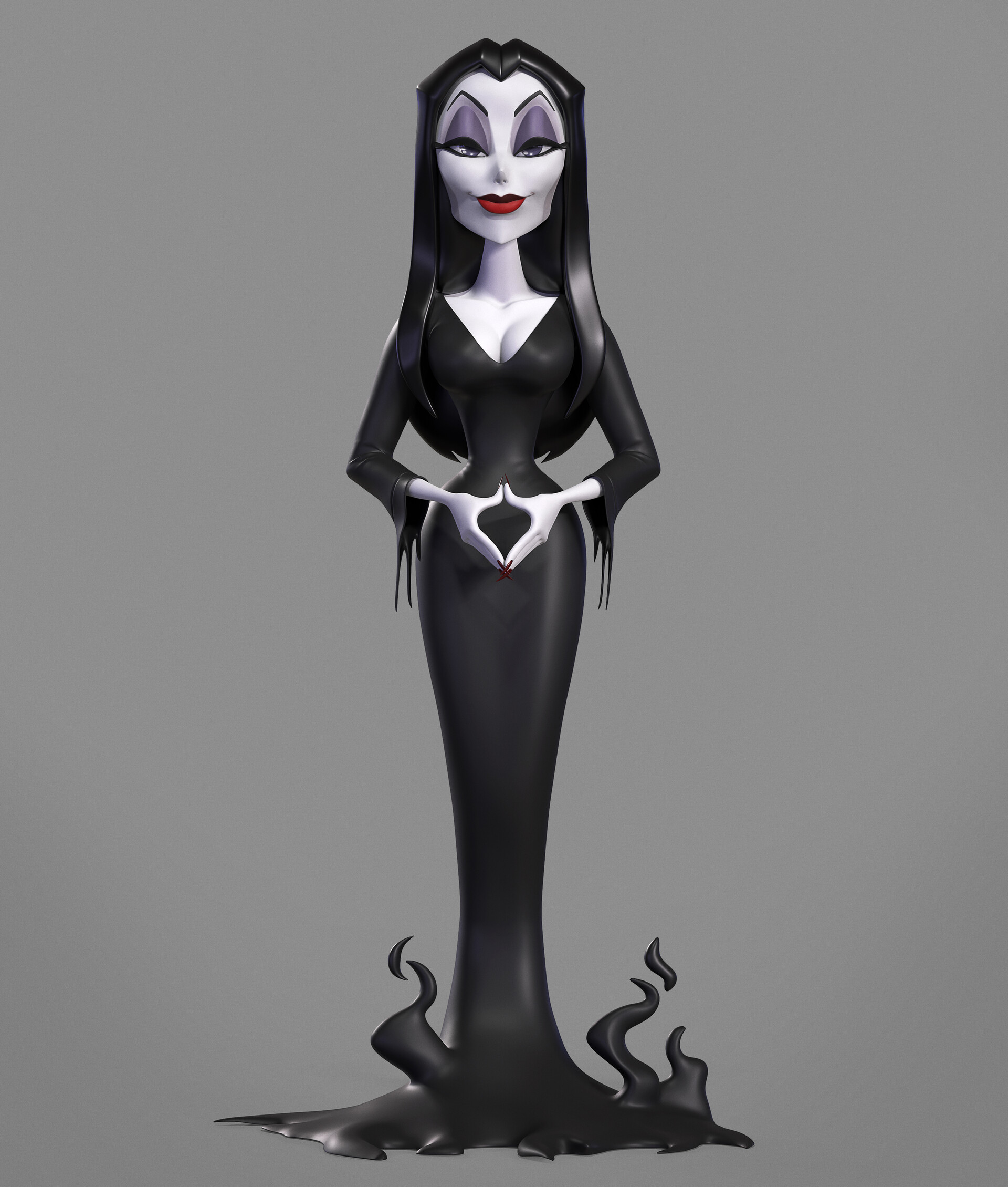 Morticia Addams Drawing