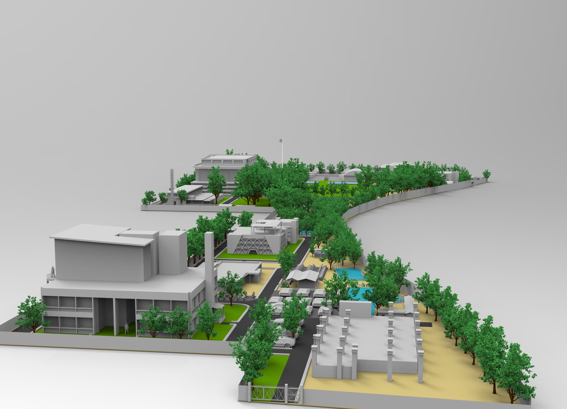 ArtStation - L&T 3D layout