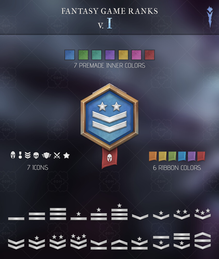 ArtStation - Fantasy Game Ranks V.1