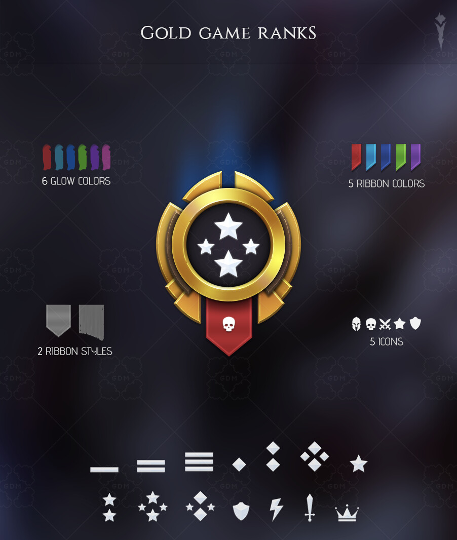 ArtStation - Gold Game Ranks