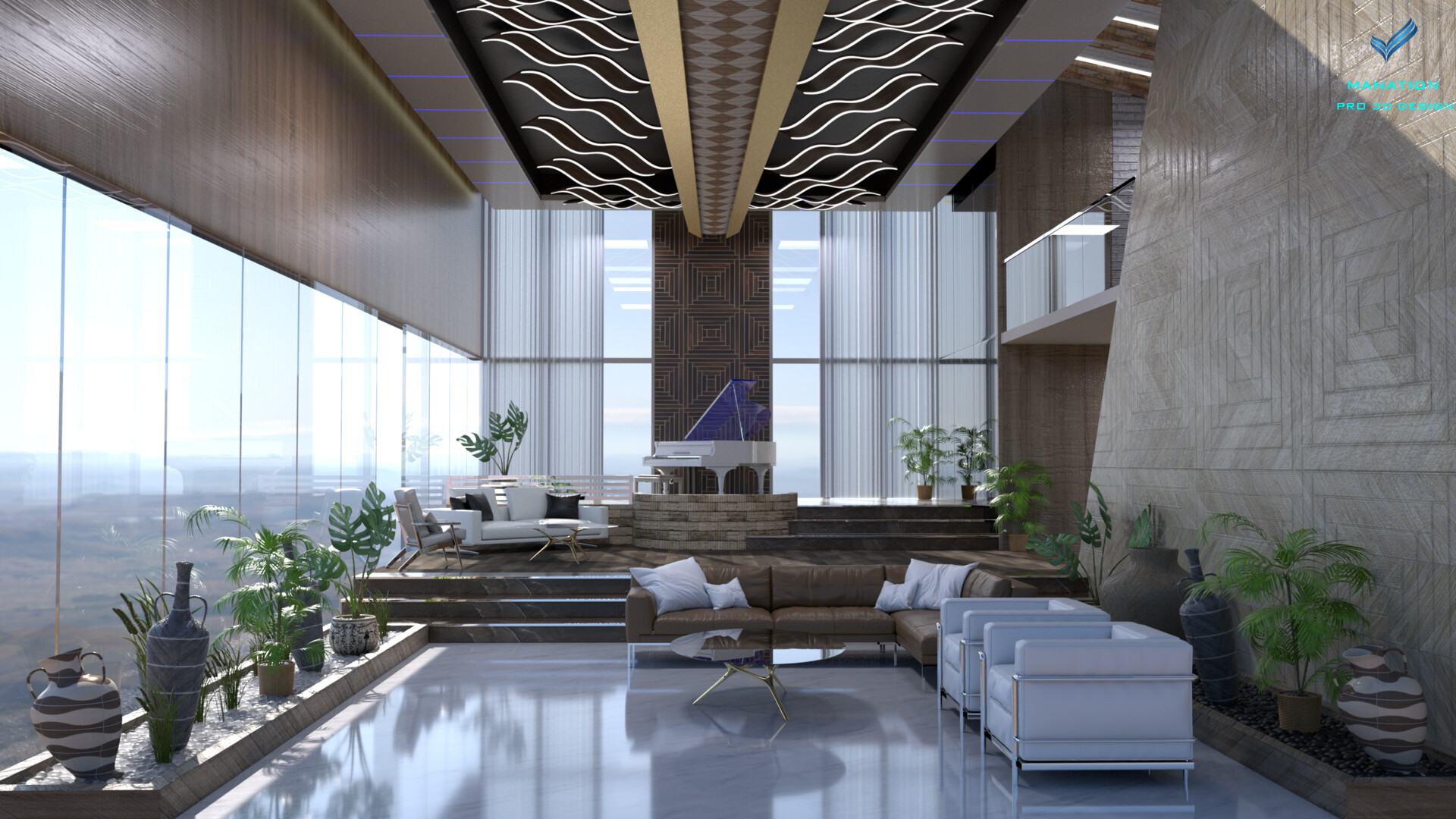 ArtStation - MEGA DESIGN LIVING ROOM