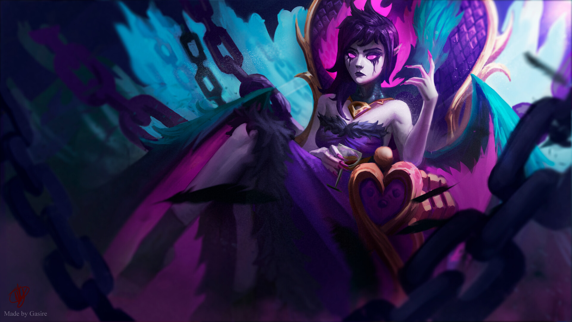 ArtStation - Morgana base skin fanart.