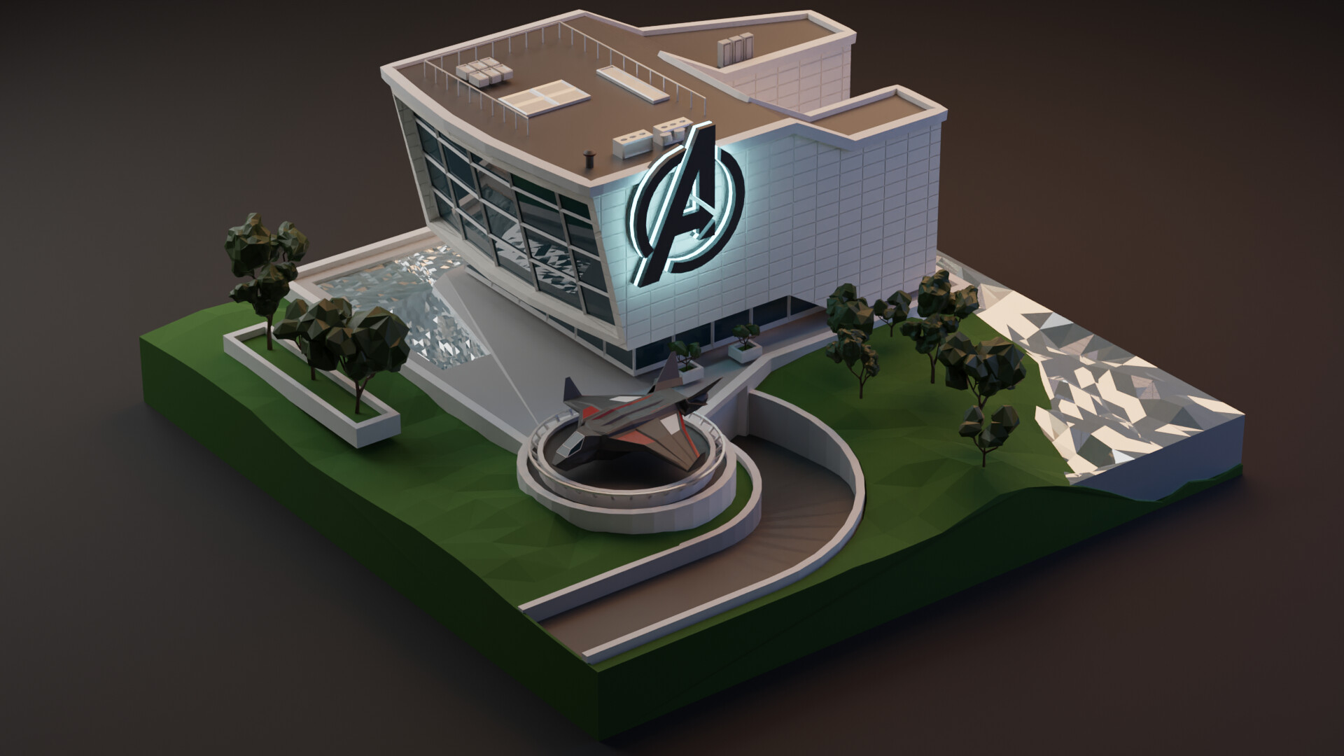 ArtStation - Avanger base lowpoly