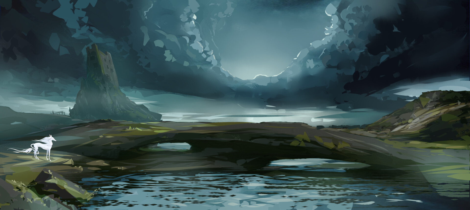 ArtStation - Background for a browser game Howrse