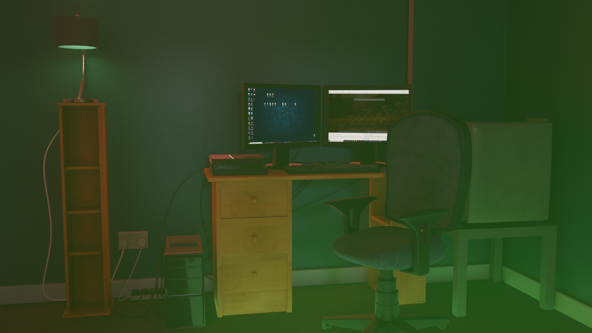 ArtStation - Substance Painter Texturing - Bed Room: Atmospheric Lighting