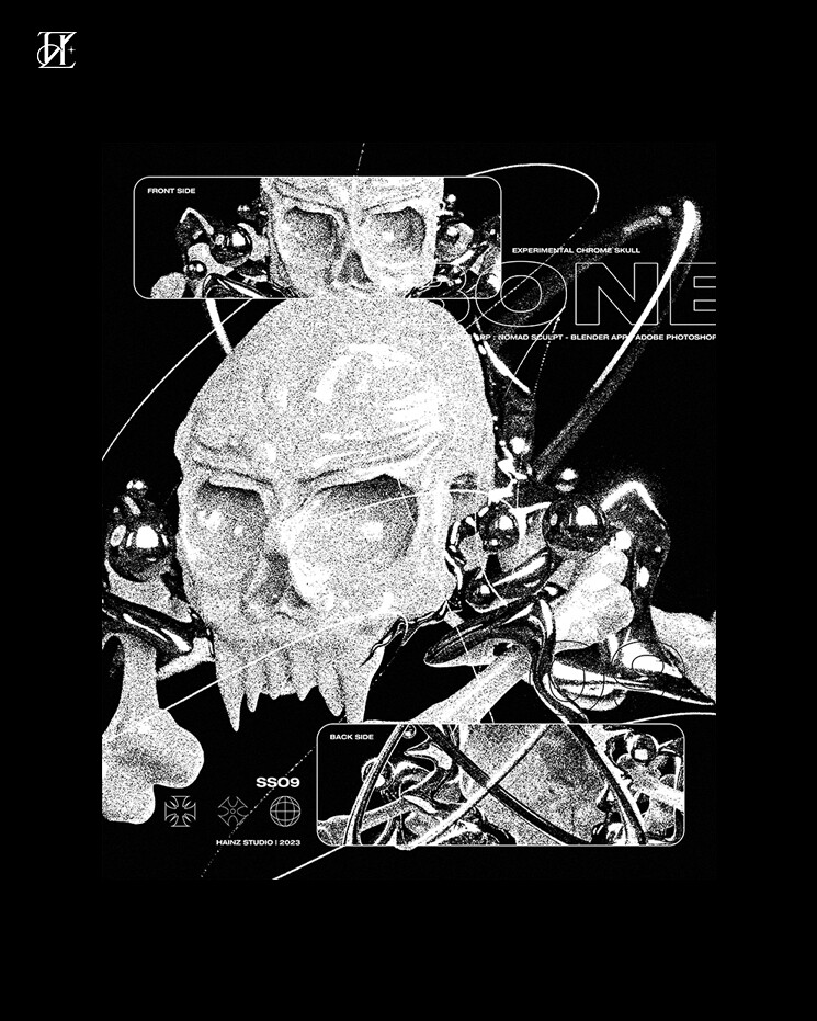 Hainz Studio - SS09 - Experimental Chrome Skull