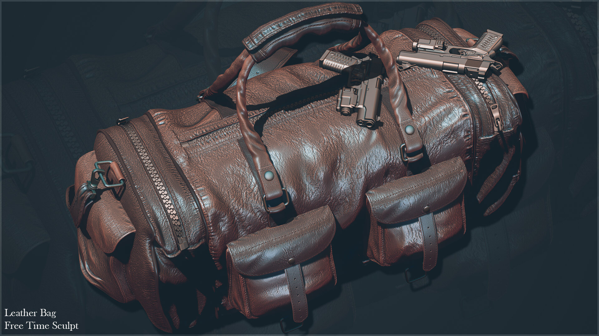 ArtStation - Leather Bag