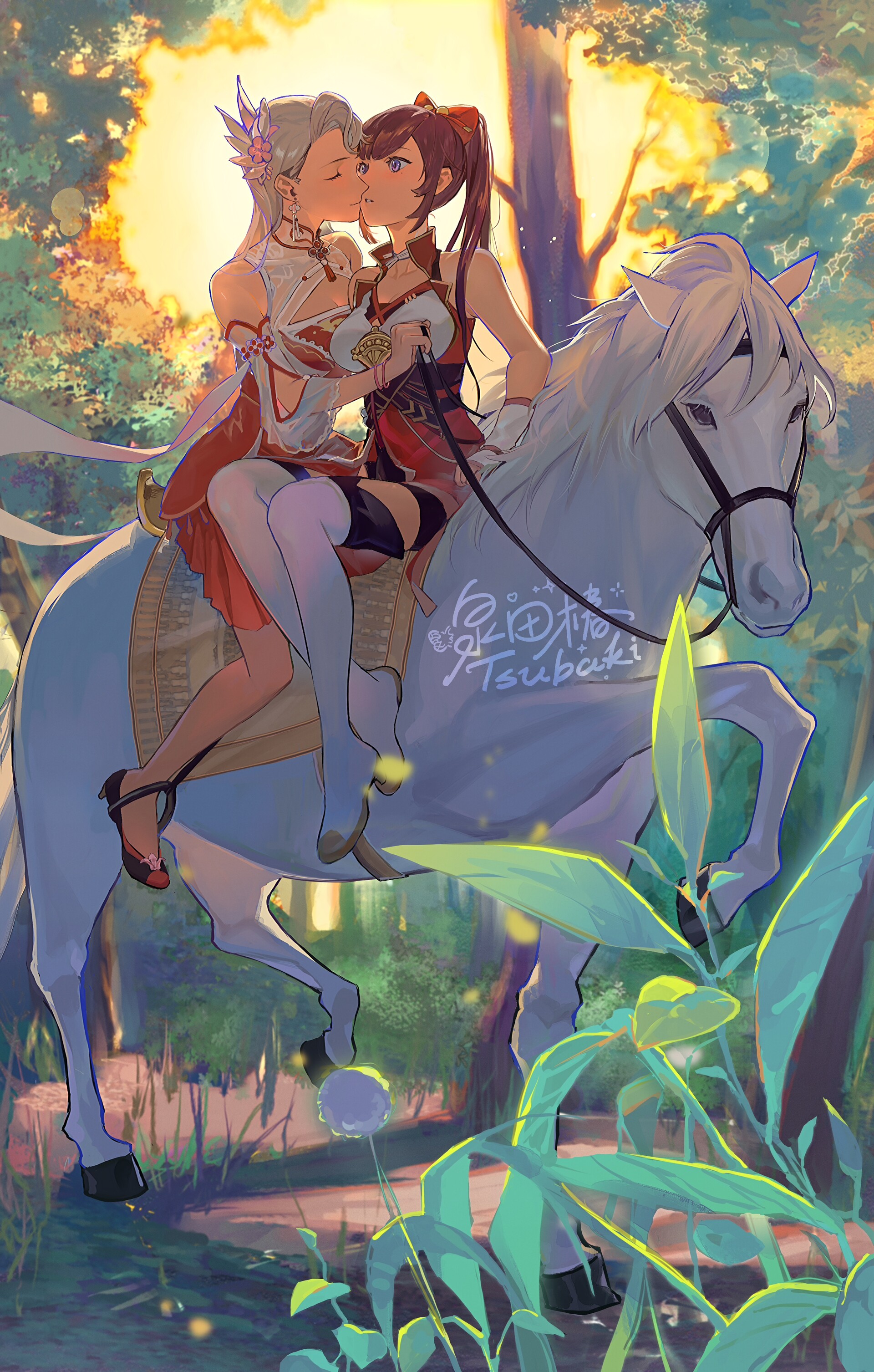 ArtStation - Riding through the forest