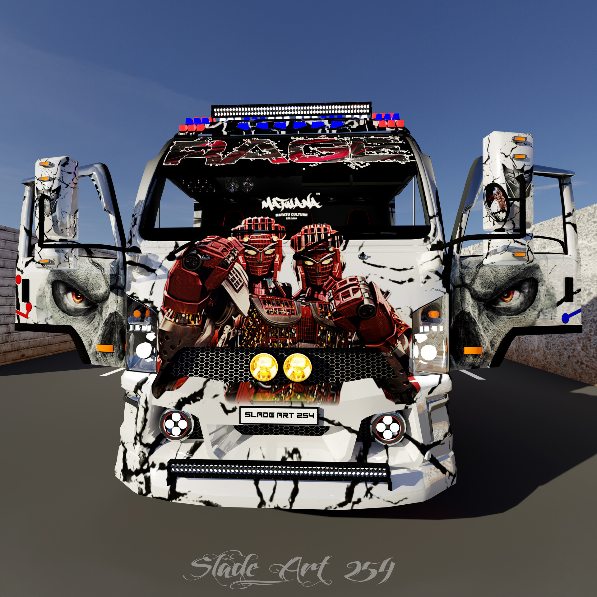 ArtStation - Isuzu NQR Matatu 3d Model