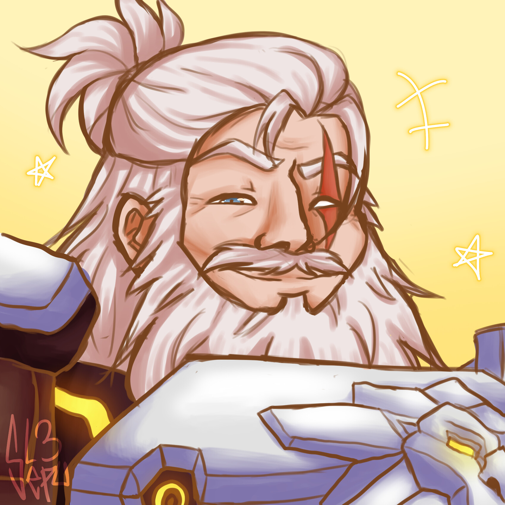 ArtStation - smiley old man