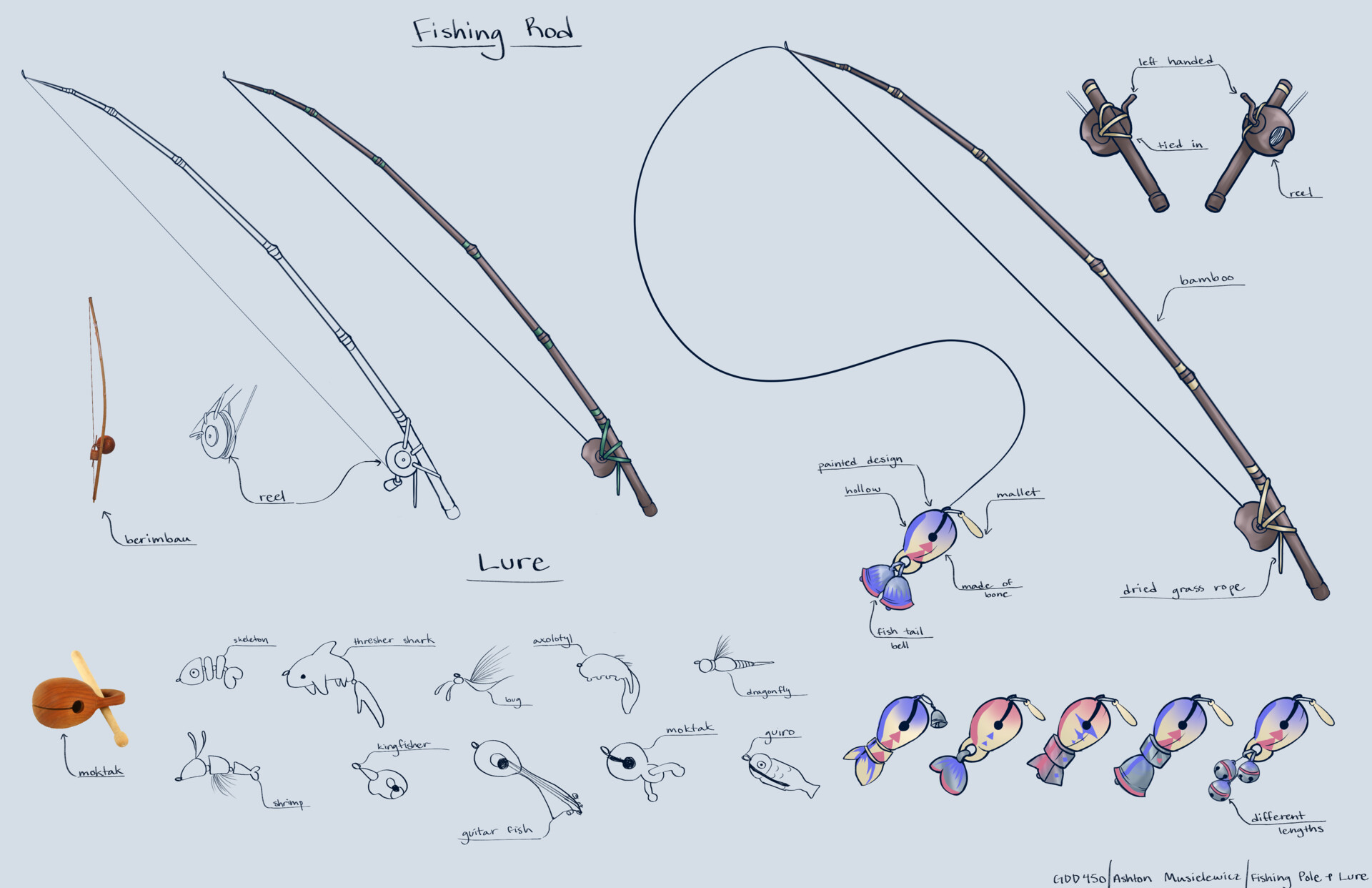 ArtStation - Fishing Rod and Lure
