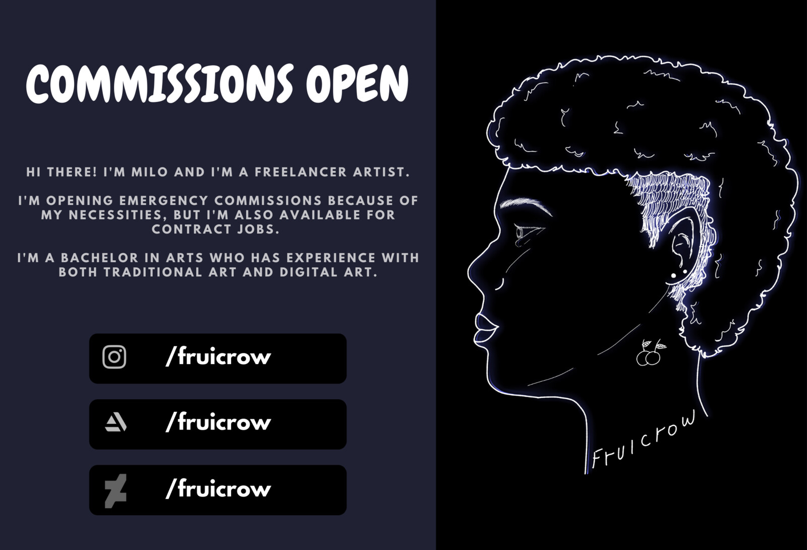 Milo Almeida [Commissions OPEN] - COMMISSIONS OPEN