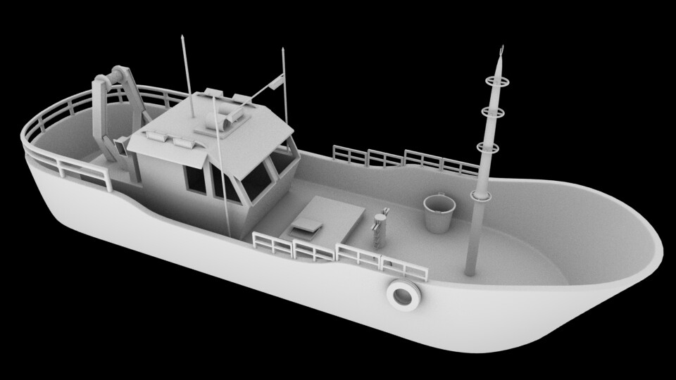 ArtStation - Old Fishing Boat