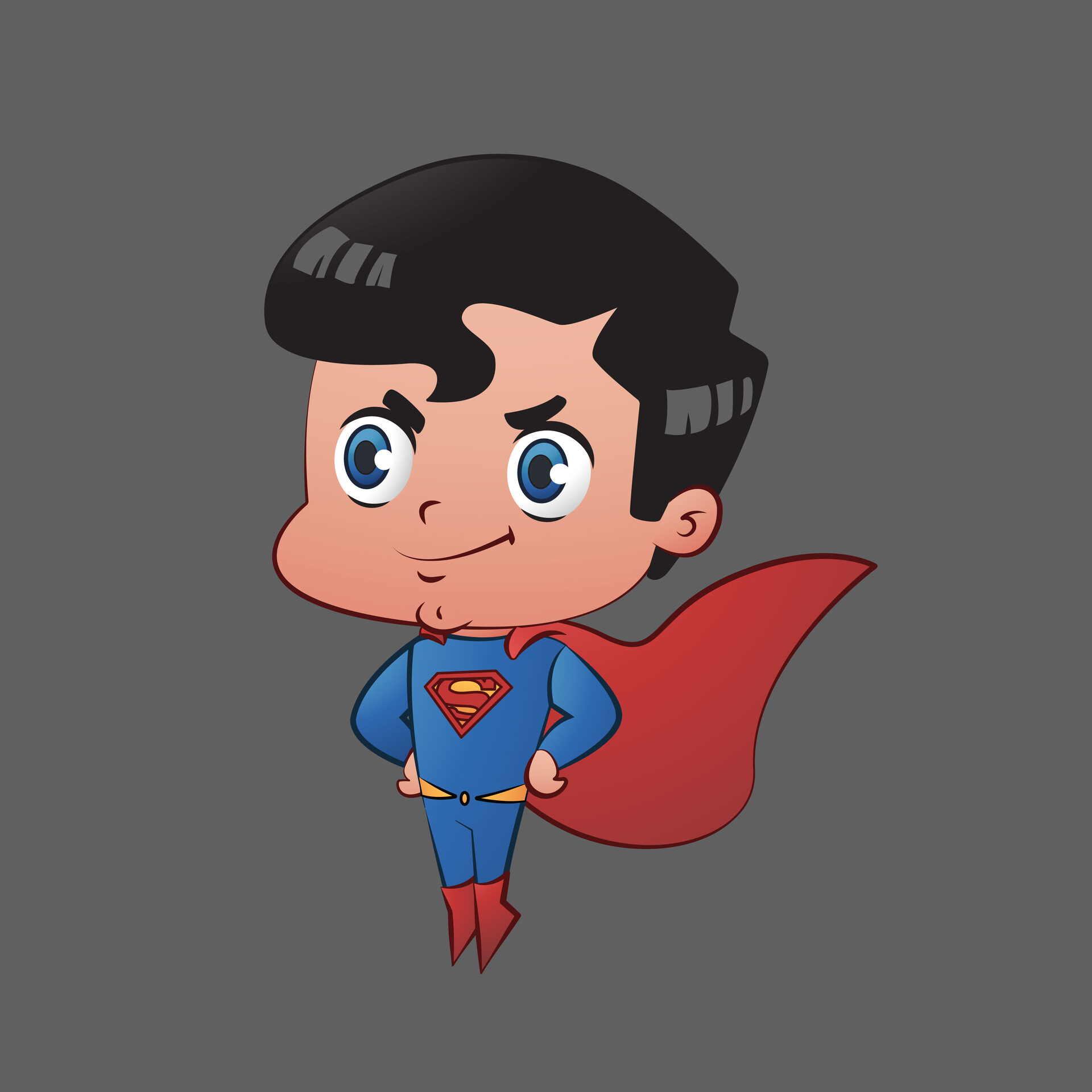 Cute Cartoon Superman