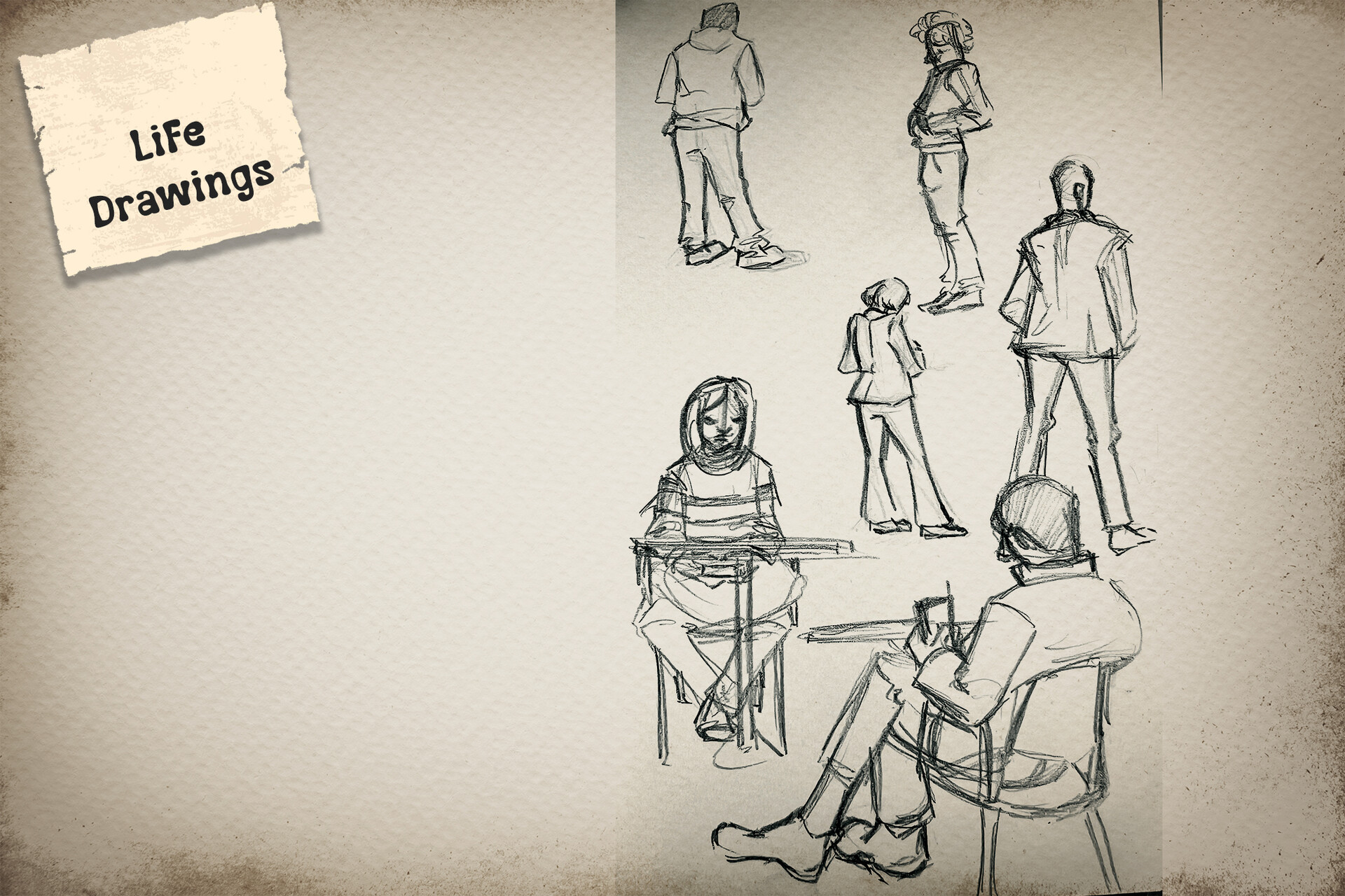 ArtStation - Coffee life drawing