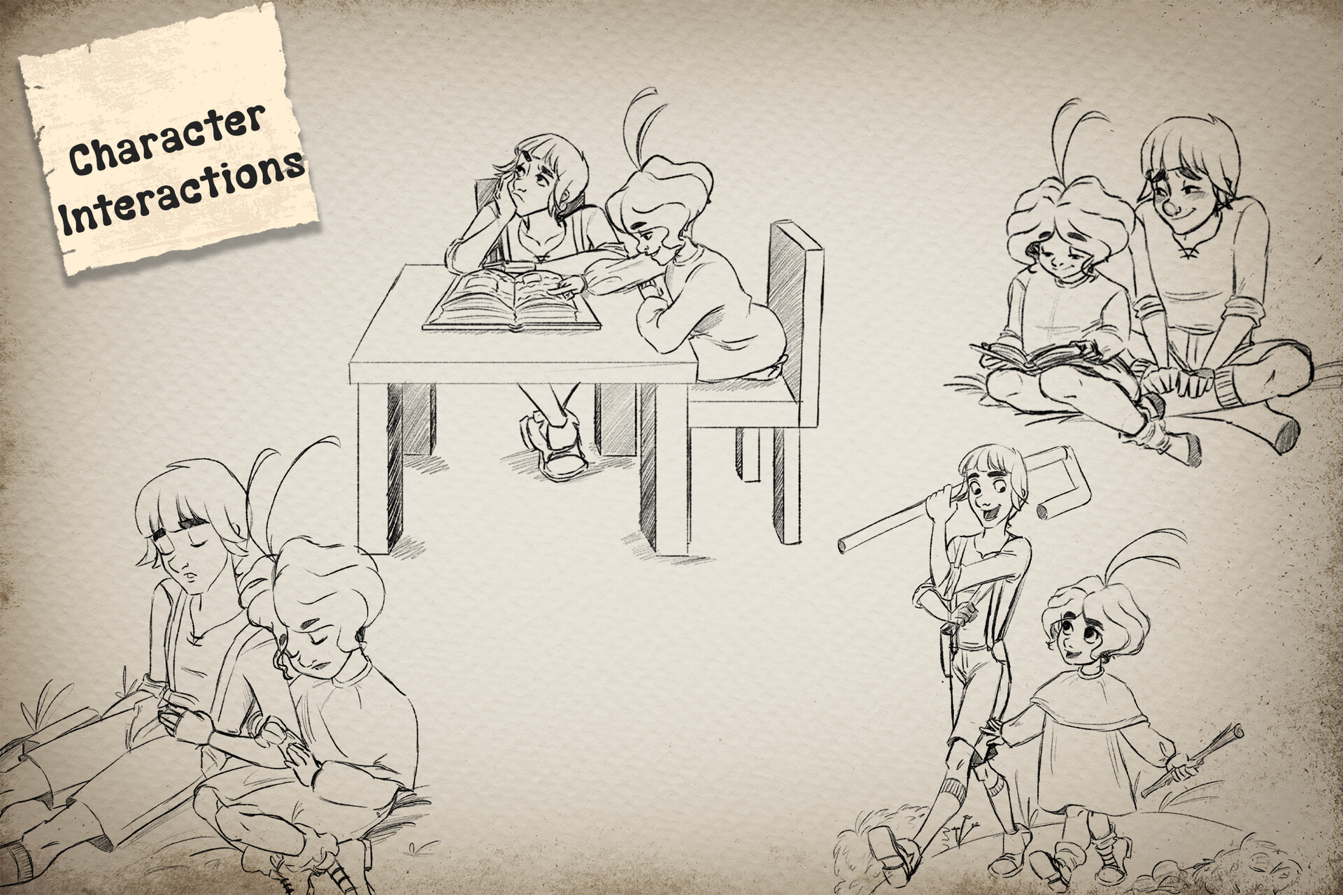 ArtStation - Heidi and peter Character Interactions