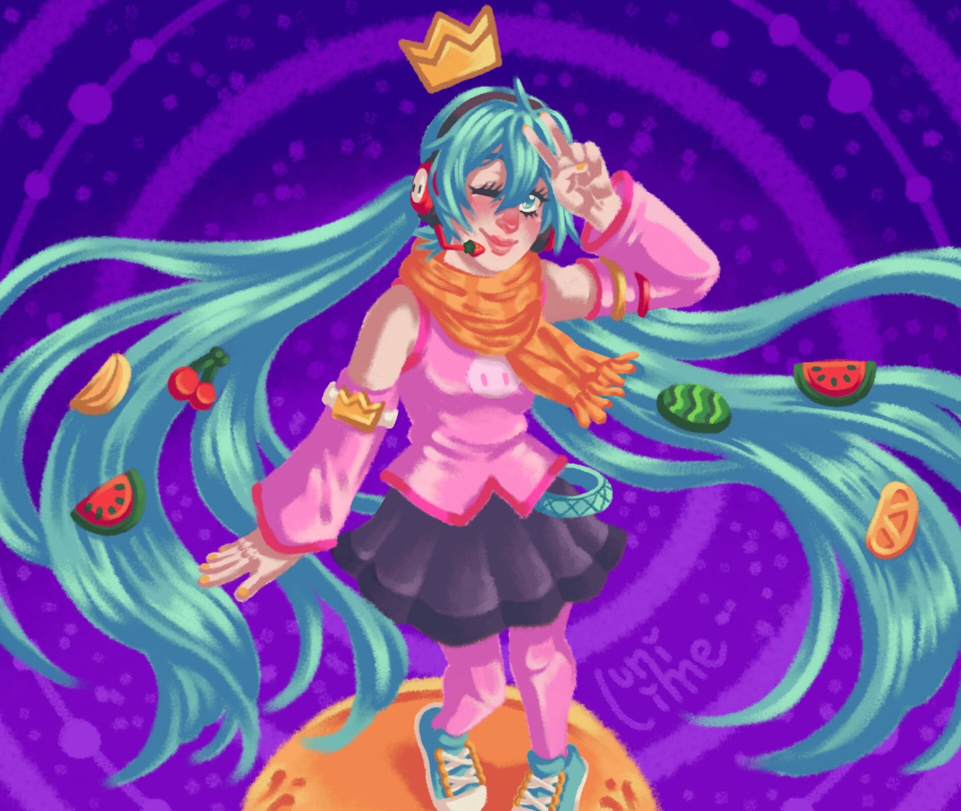 ArtStation - Virtual DIVA in Fall Guys