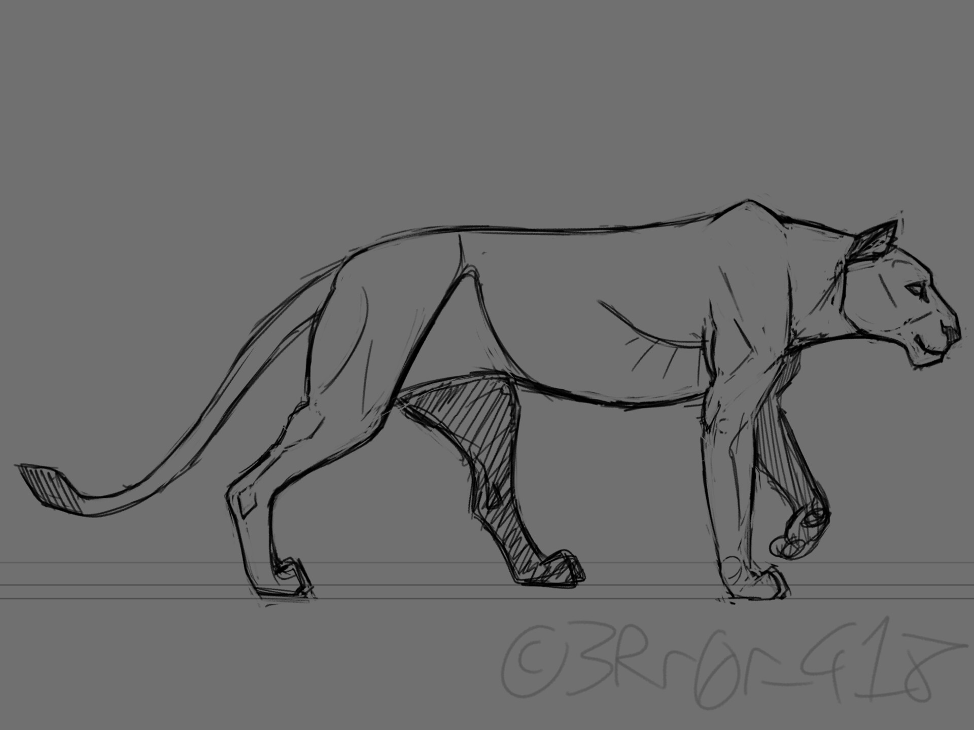 ArtStation - Lion Walk Cycle Animation