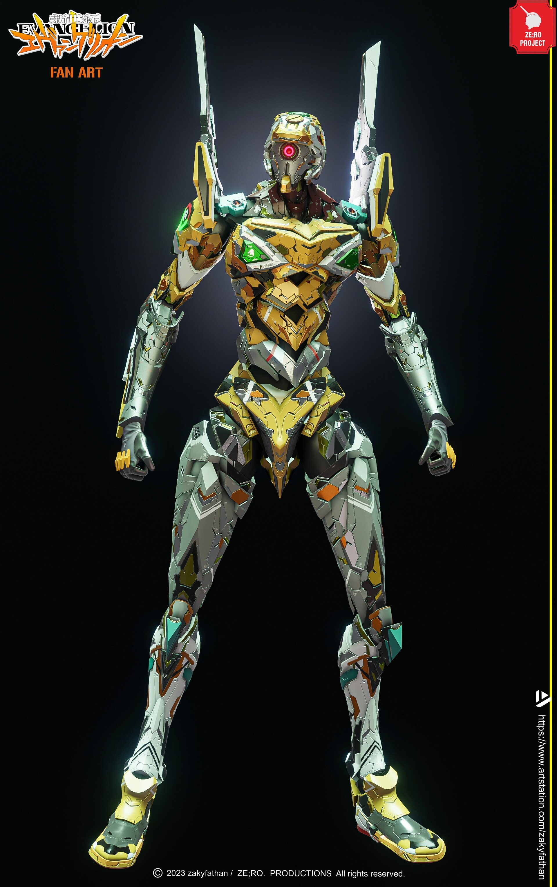 ArtStation - EVANGELION UNIT 00 WIP