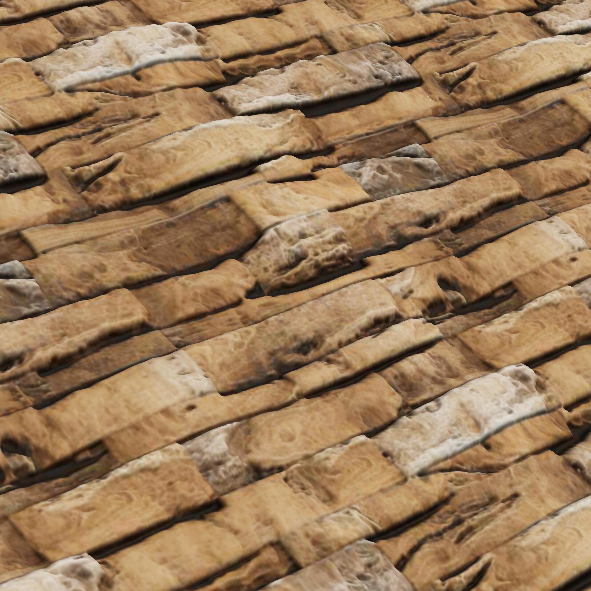 isandish - FB572 stone wood effect covering | 3MAT | PBR | Seamless