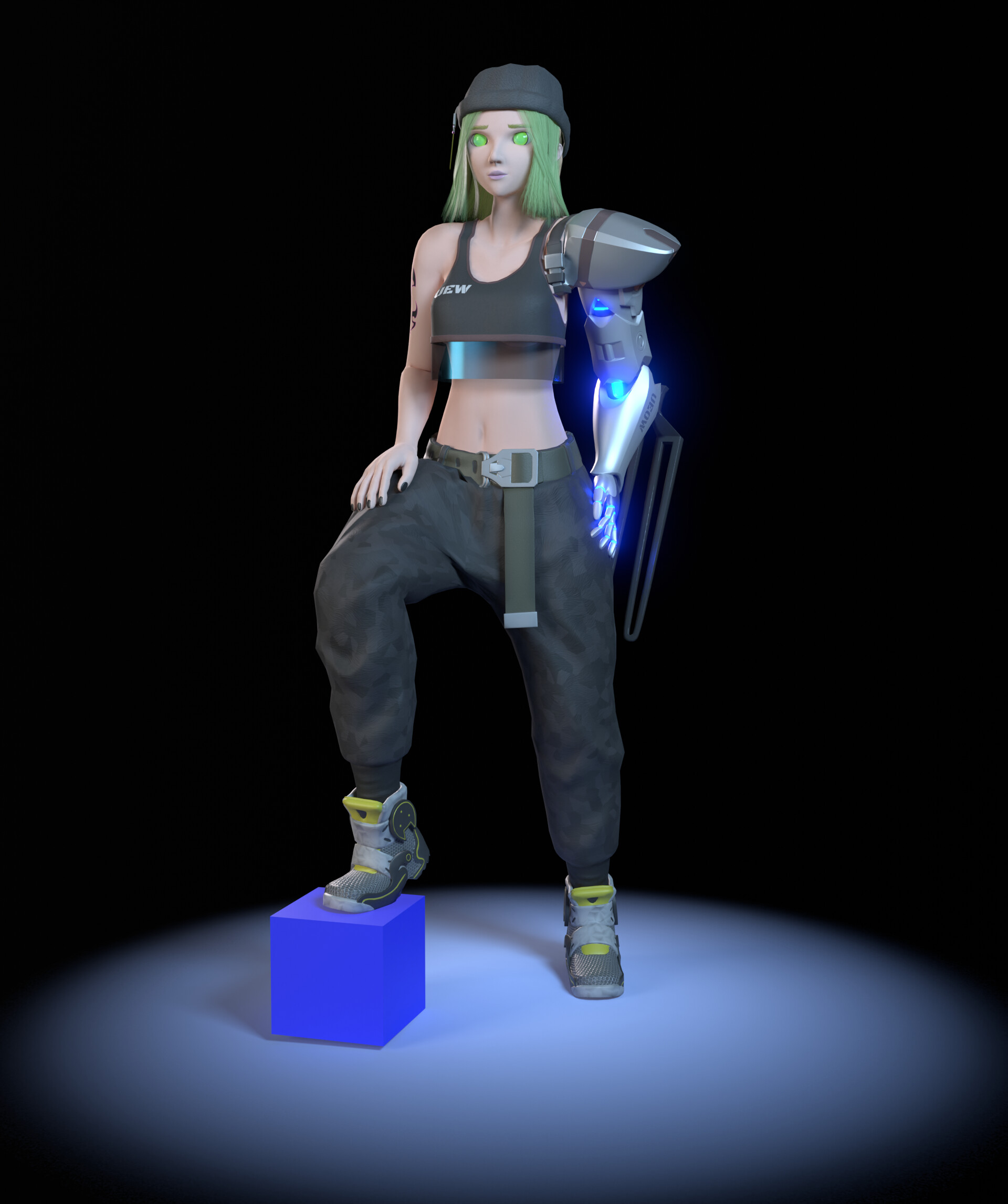 ArtStation - Cyborg - Character for videogame