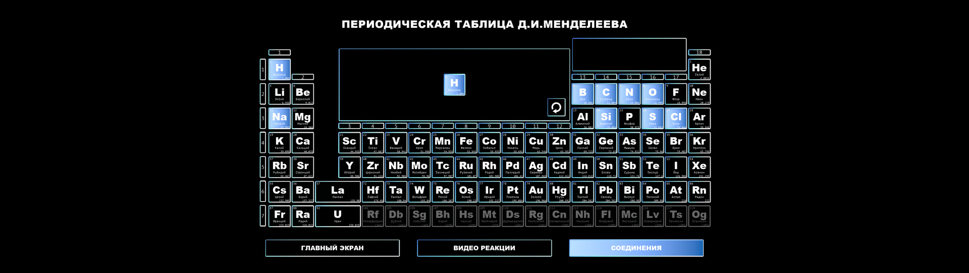 Dmitry Romanets - Periodic Table Application (UI and functionality)