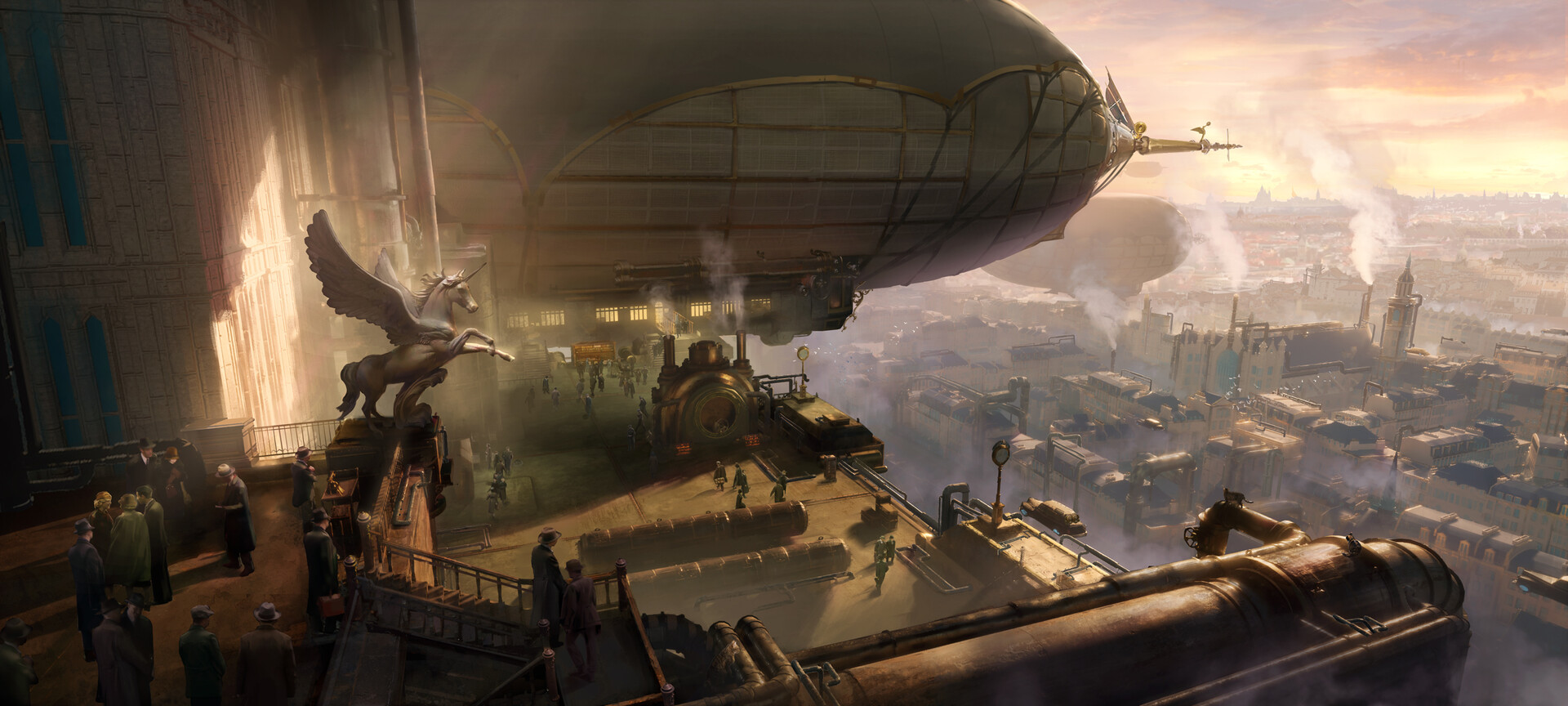 飞艇 Steampunk by DD Q : r/ImaginarySteampunk