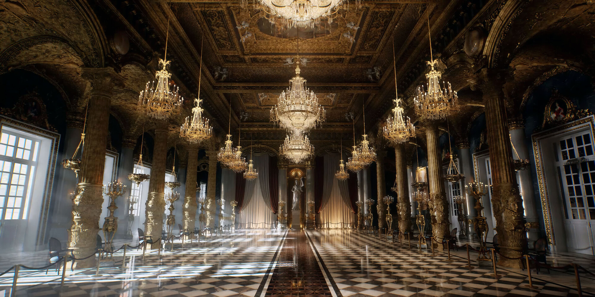 Yan ru - UE5.1 Majestic Ballroom / Demo Download