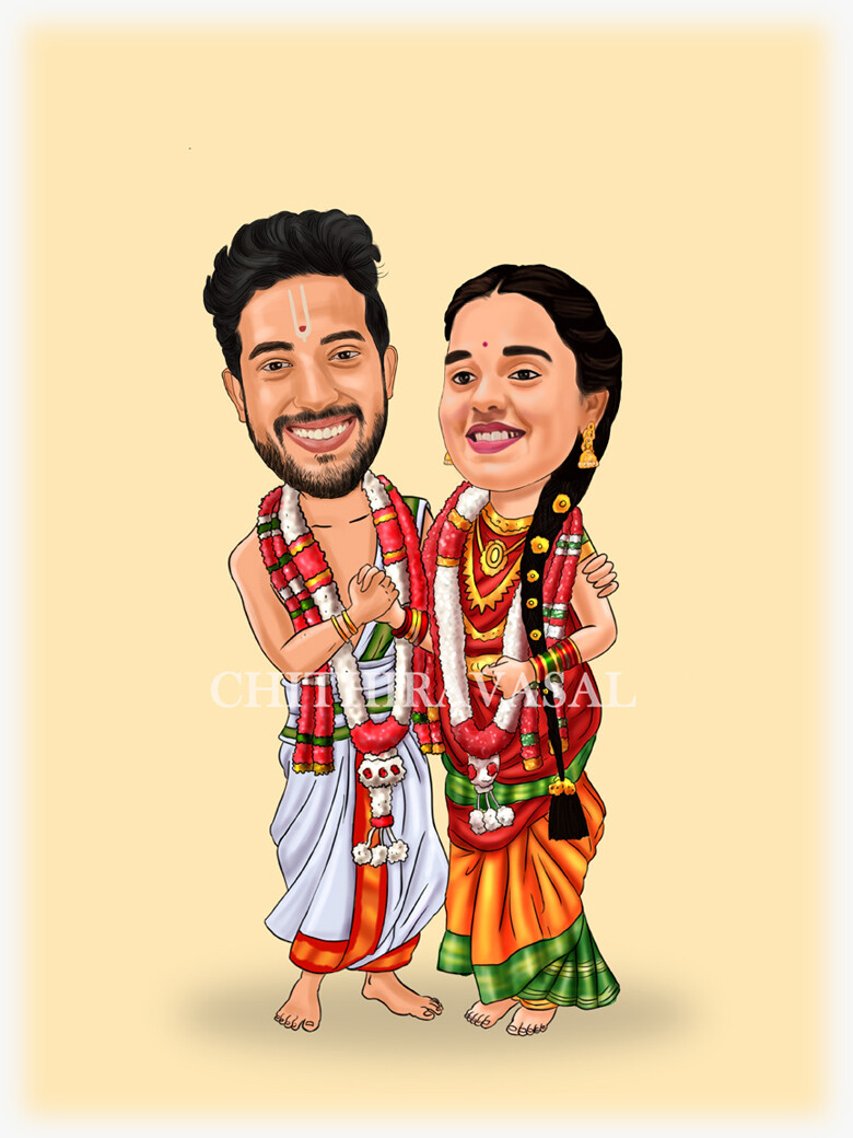 ArtStation - wedding caricature