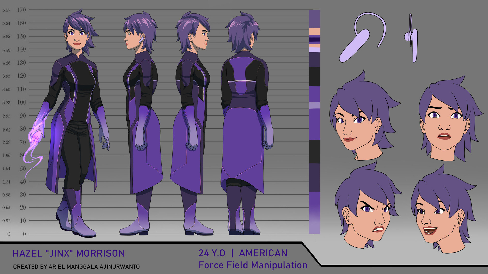 ArtStation - Hazel Character Sheet