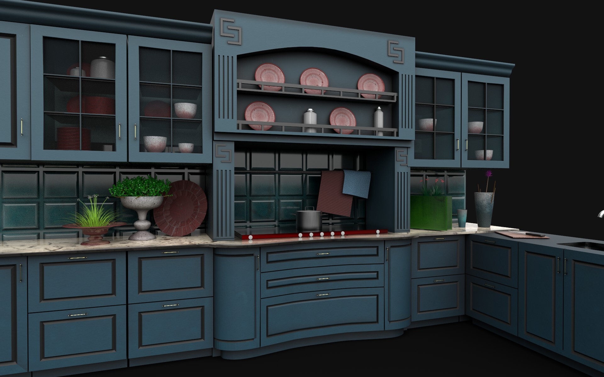ArtStation - 3D Texturing for a kitchen