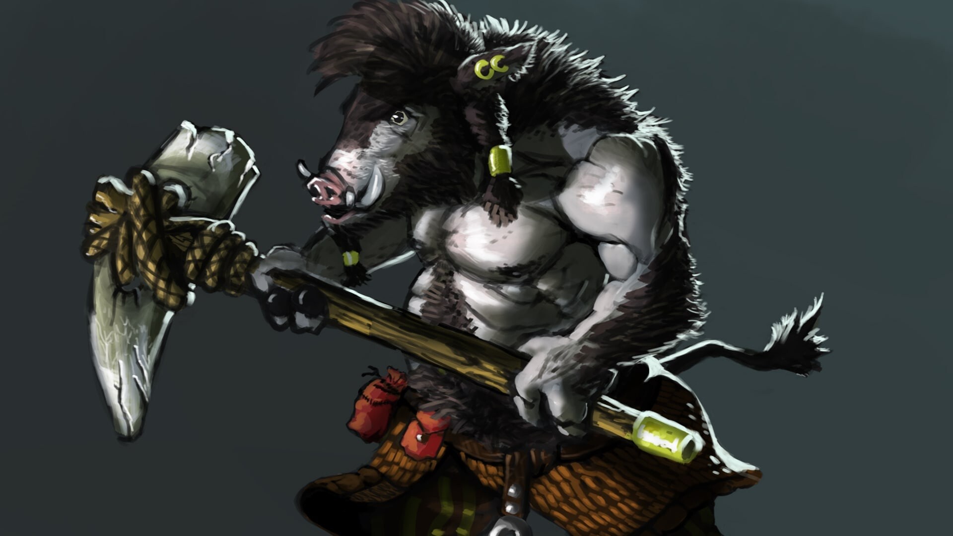 ArtStation - boar warrior
