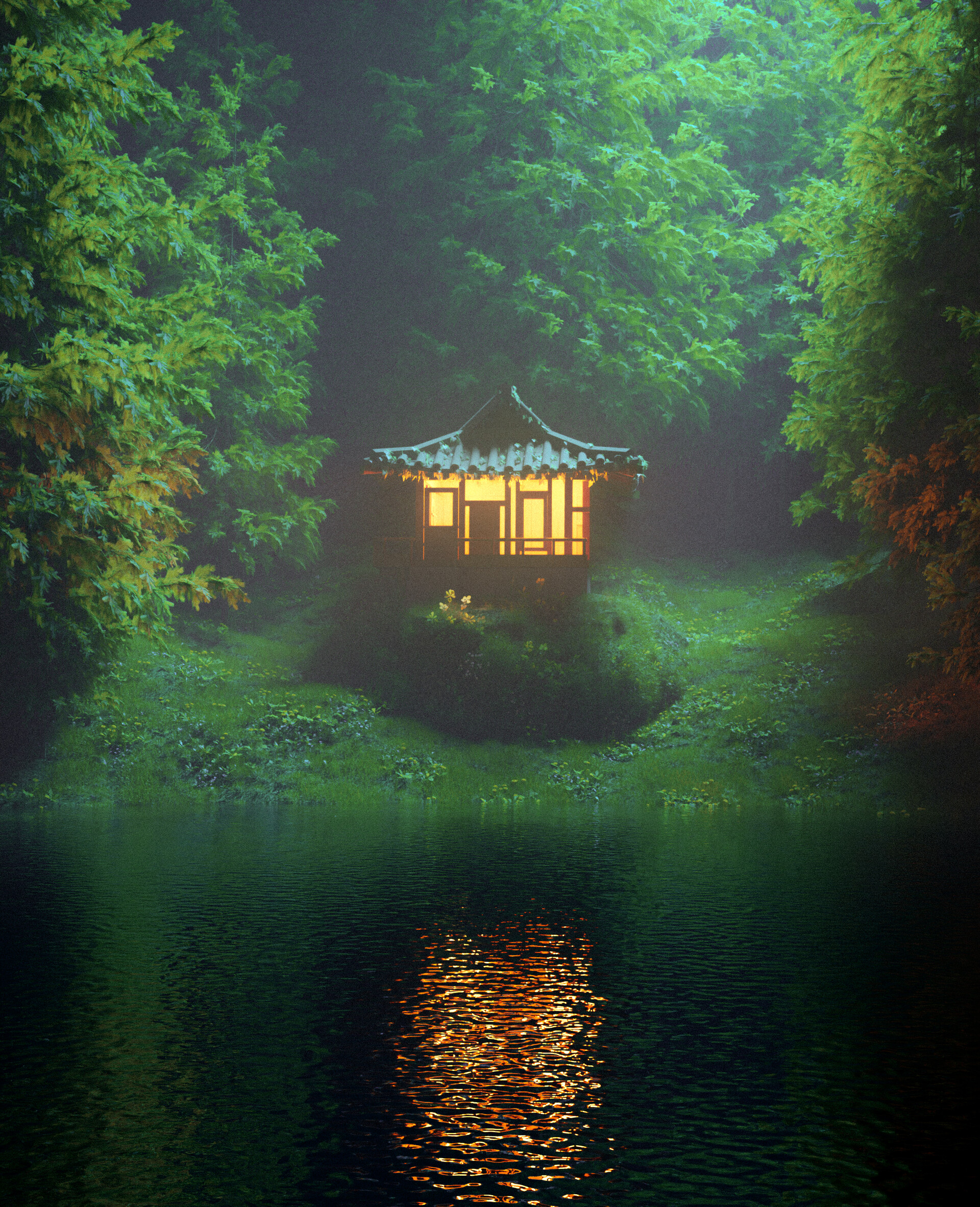 ArtStation - Misty Forest