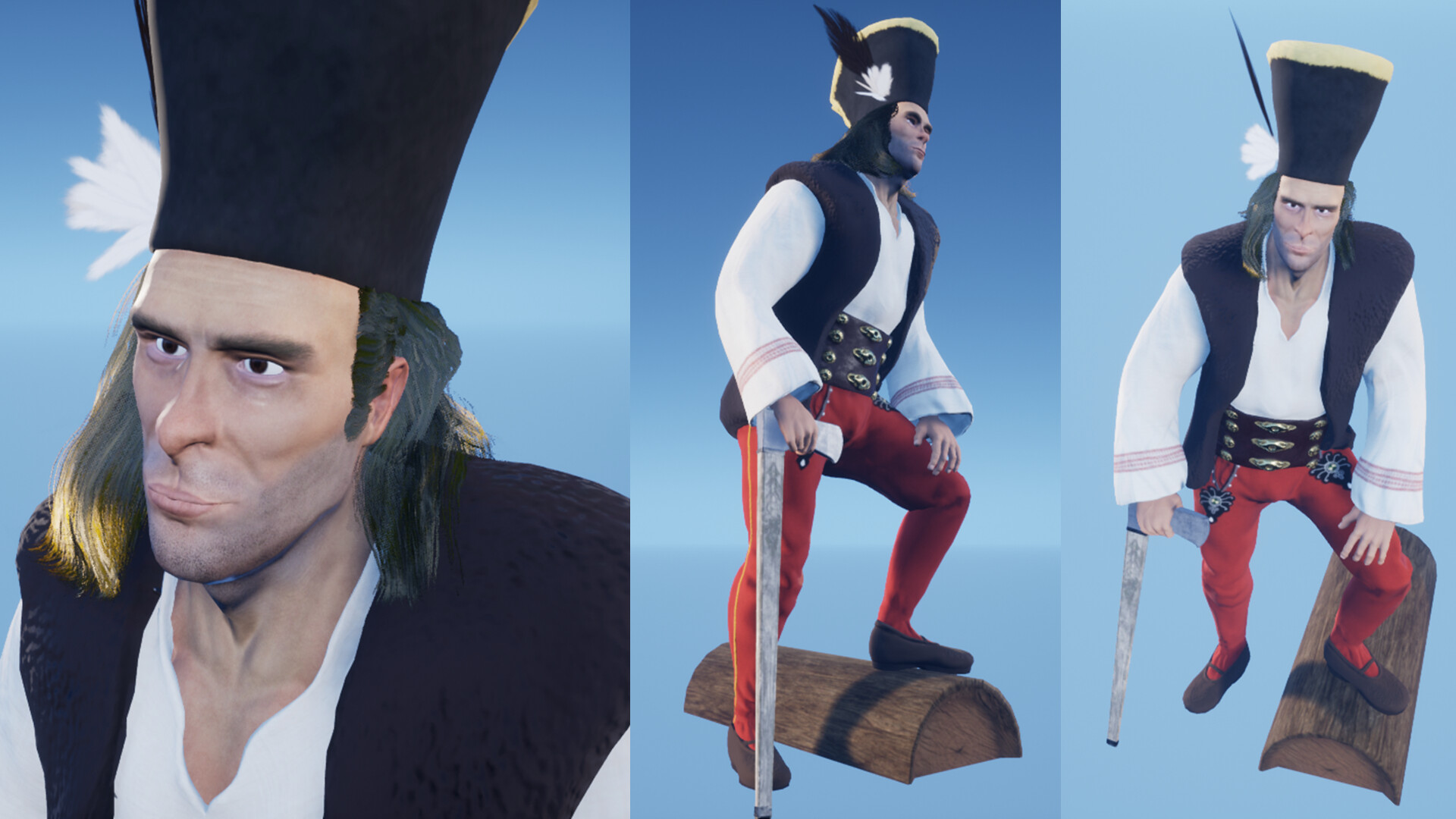 Agnieszka Malina - Janosik - character art with props