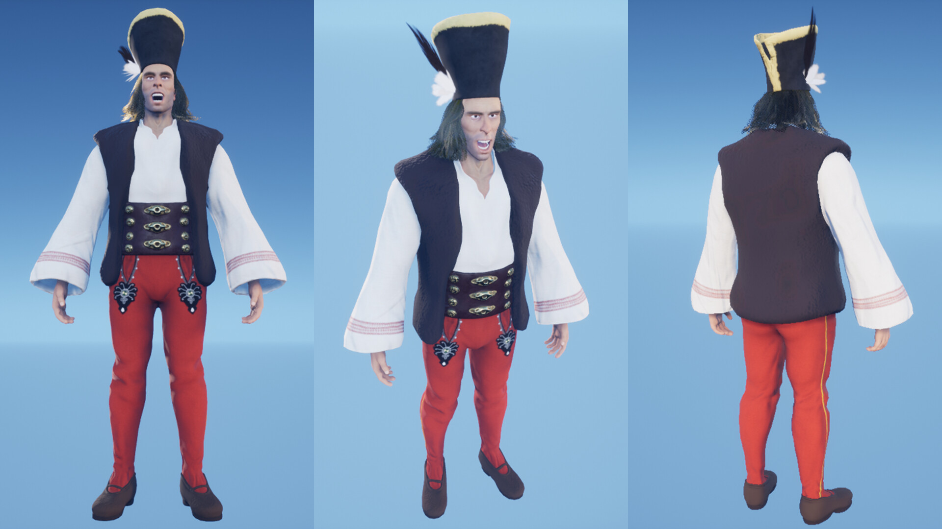 Agnieszka Malina - Janosik - character art with props